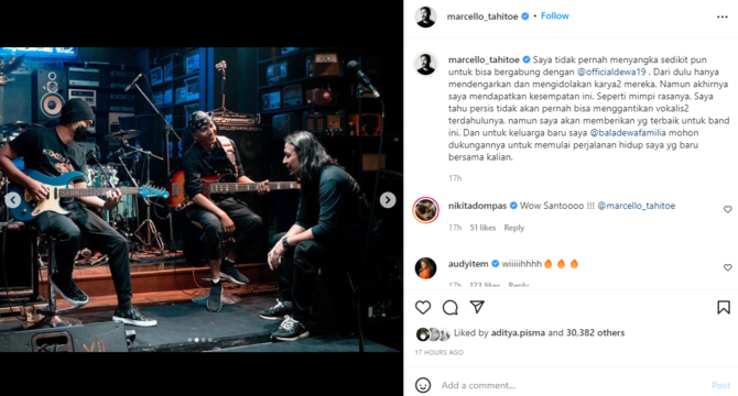 Jadi Vokalis Dewa 19, Ello Ungkap Kebahagiaannya | merdeka.com