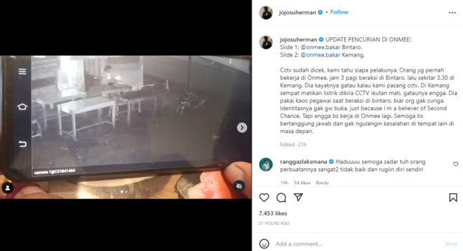 Warung Usaha Joshua Suherman Dibobol Maling, Uang di Mesin Kasir Hilang ...