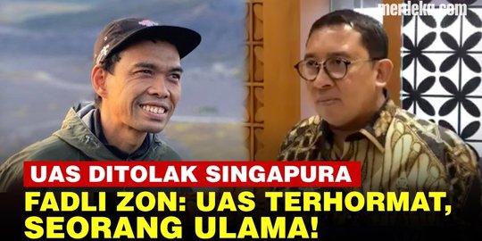 Video Reaksi Kesal Fadli Zon Tahu Ustaz Abdul Somad Ditolak Masuk