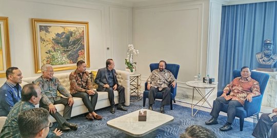 Rangkuman Lengkap Hasil Pertemuan Prabowo dan Surya Paloh | merdeka.com