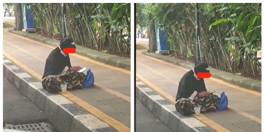 Kepergok Buka Handphone, Aksi Sosok Diduga Pengemis di Bogor Ini Jadi ...