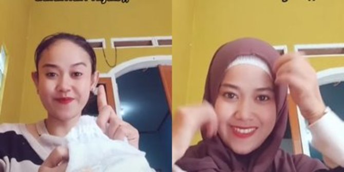 Emak-Emak Beri Tips bagi Ibu-Ibu yang Lupa Bawa Dalaman Hijab, Gantinya Tak Terduga | merdeka.com