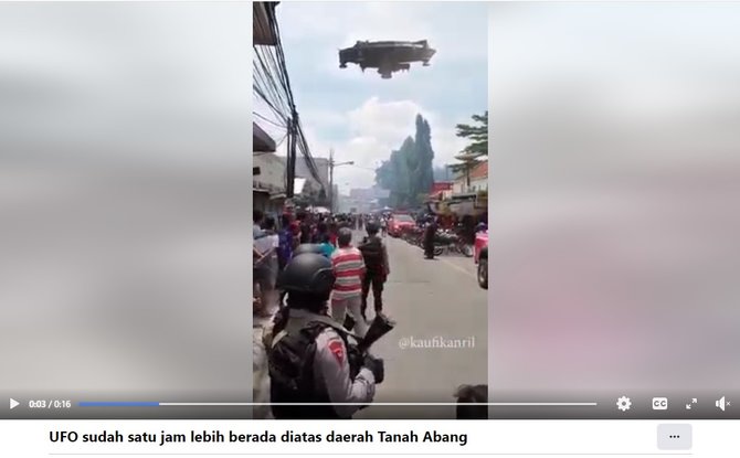 CEK FAKTA: Hoaks Penampakan UFO di Tanah Abang | merdeka.com