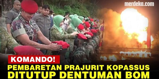 VIDEO: Pesan Danjen Kopassus ke 149 Prajurit Lulus Pendidikan Komando Baret Merah | merdeka.com