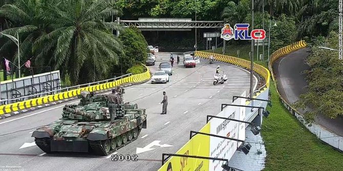 Tank Malaysia Mogok di Jalanan Kota, Picu Kemacetan di Kuala Lumpur ...