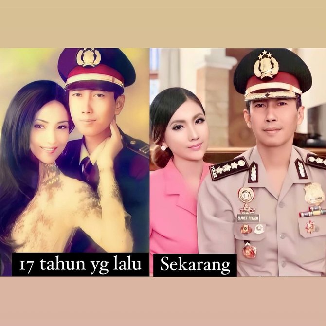 Potret Mesra Heni Tania Dengan Pak Kombes, Bak Kapten Ri & Yoon Seri di Drakor | merdeka.com