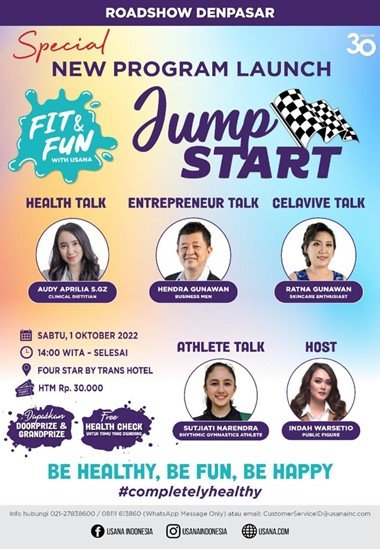 Jump Start, Program Terbaru USANA Indonesia Ajak Masyarakat Hidup Sehat dan Bahagia | merdeka.com