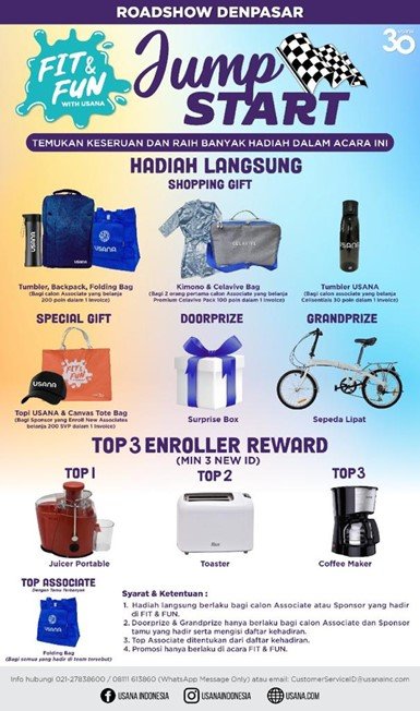 Jump Start, Program Terbaru USANA Indonesia Ajak Masyarakat Hidup Sehat dan Bahagia | merdeka.com
