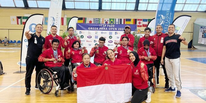 Para Tenis Meja Indonesia Raih Tiga Medali Emas di Yunani | merdeka.com