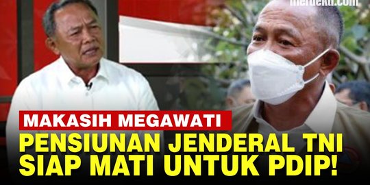 VIDEO: Pensiunan Jenderal TNI Eks Kepala BNPB Masuk Partai: Siap Mati untuk PDIP! | merdeka.com