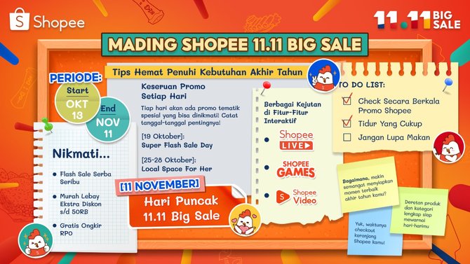 Manfaatkan Promo Shopee 11.11 Big Sale 2022 Menuju Momen Akhir Tahun ...