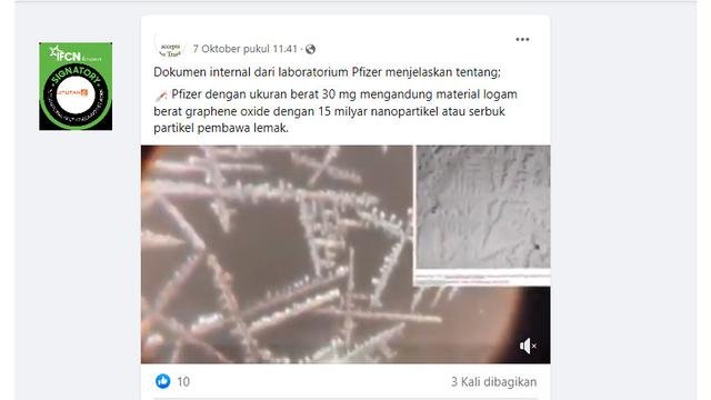 CEK FAKTA: Tidak Benar Vaksin Covid-19 Mengandung Logam Berat Graphene ...