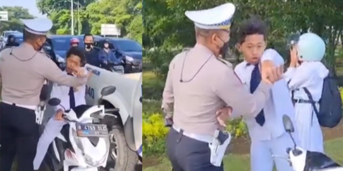 Ditegur Tak Pakai Helm, Pelajar di Sidoarjo Mengamuk | merdeka.com