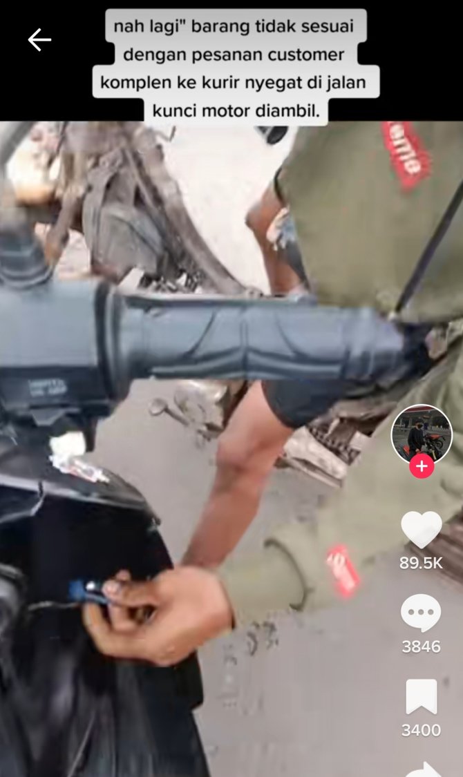 Viral Aksi Pria Cegat Kurir di Jalan, Minta Mengembalikan Barang COD | merdeka.com