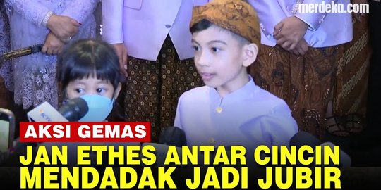 VIDEO: Lucunya! Jan Ethes Antar Cincin Kawin Hingga Jadi 'Jubir' Pernikahan Kaesang | merdeka.com