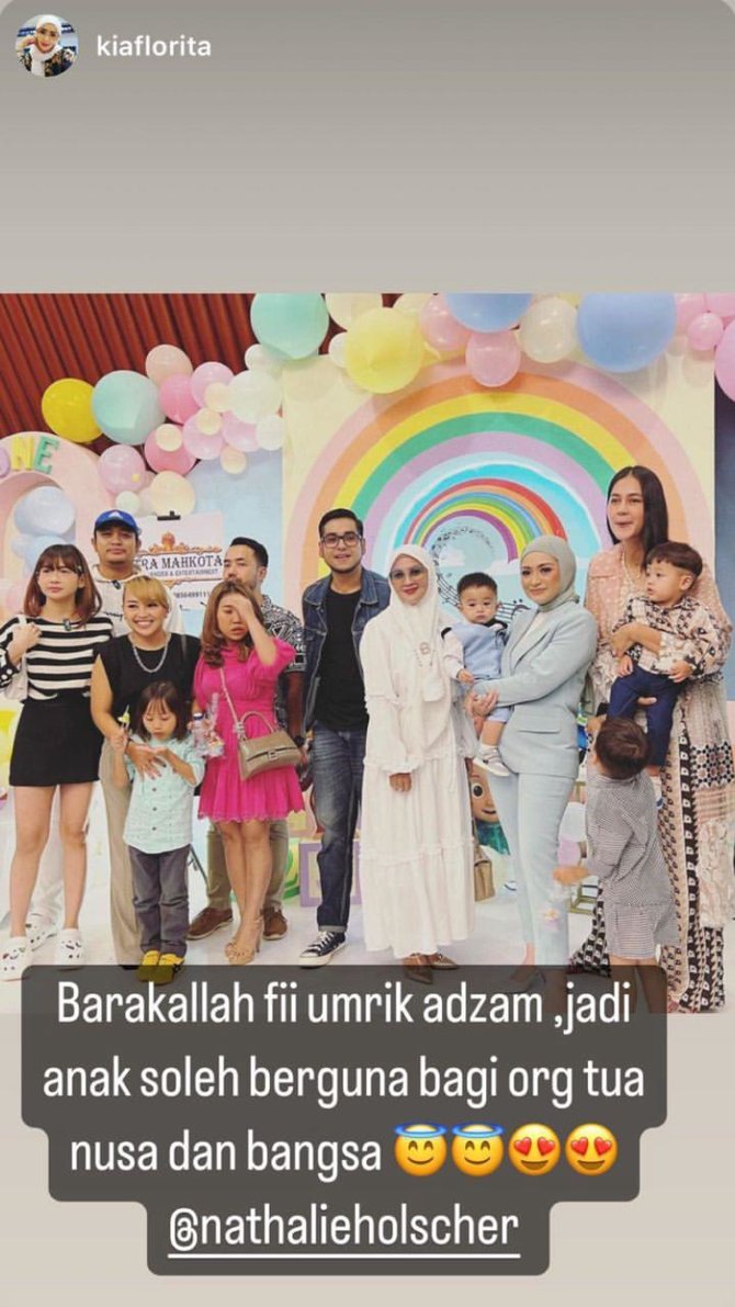 Genap 1 Tahun, Intip Momen Perayaan Ultah Adzam Putra Sule & Nathalie Holscher | merdeka.com