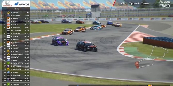Simracer Indonesia Dominasi Honda Racing Simulator Championship Musim 3 ...