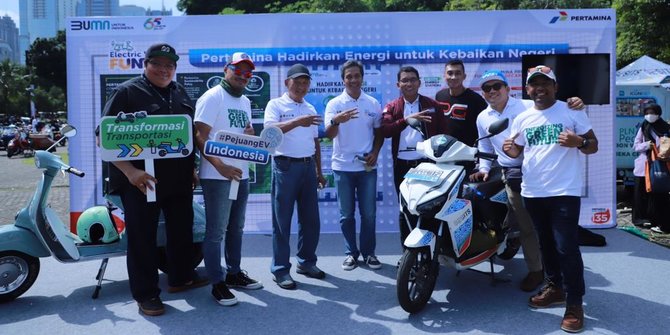 Electric Vehicle Funday, Pertamina Dukung Ekosistem Kendaraan Listrik | merdeka.com