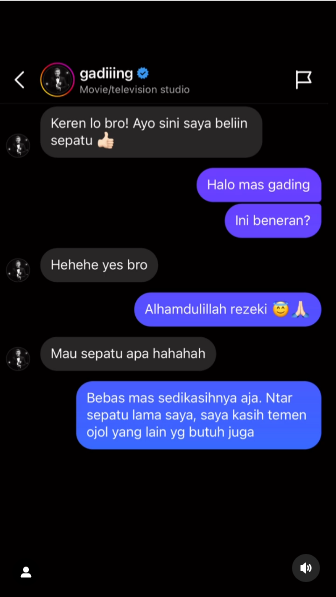 Kisah Haru Driver Ojol Dapat Rezeki dari Gading Marten, Ikut Berbagi ke ...