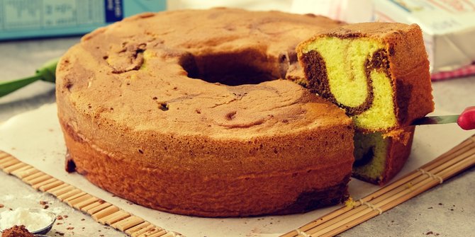 Resep Cake Marmer yang Lezat dan Anti Gagal, Mudah Dibuat | merdeka.com