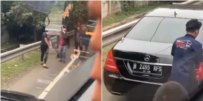Viral Pengemudi Berpelat RFS Cekcok di Jalan Tol, Keluarkan Pistol Langsung Dikokang | merdeka.com