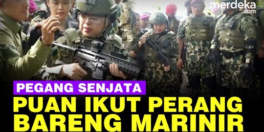VIDEO: Puan Pegang Senjata, Jadi Perempuan Pertama Warga Kehormatan ...
