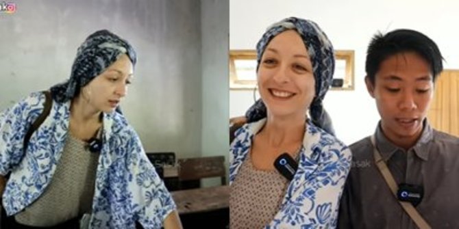 Berhati Mulia, Melissa Asal Prancis Bantu Renovasi Sekolah Madrasah di ...