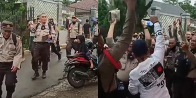 Sambil Nyanyi Lagu 'Bento', Bapak-Bapak Polisi Ini Asyik Nyawer di ...
