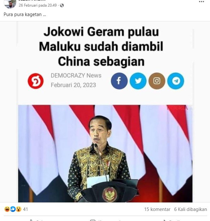 CEK FAKTA: Hoaks Pulau Maluku Diambil China | merdeka.com