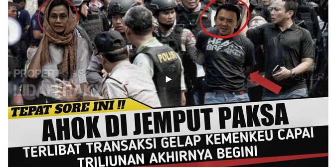 CEK FAKTA: Hoaks Ahok Terlibat Transaksi Gelap Capai Triliunan Rupiah di Kemenkeu | merdeka.com