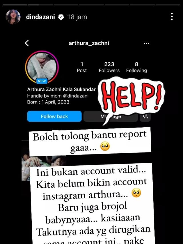 Temukan Akun Palsu Pakai Nama Anaknya, Adinda Azani Langsung Berikan Klarifikasi | merdeka.com