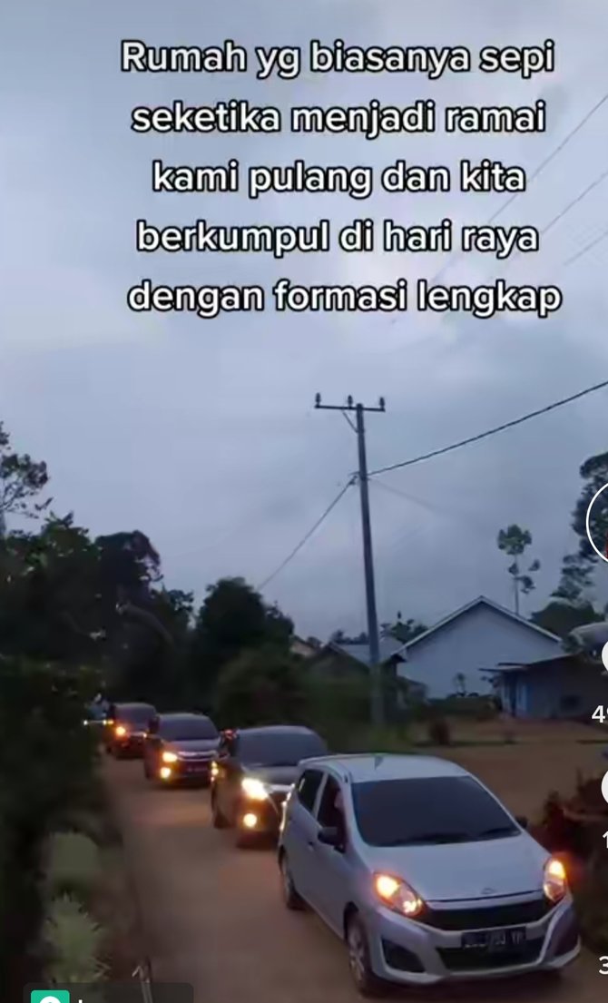 Viral Iring-iringan Mobil Mudik Lebaran, Bikin Suasana Kampung Jadi Beda | merdeka.com
