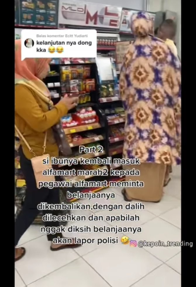Viral Wanita Tak Mau Bayar Belanjaan di Minimarket, Alasannya Bikin Heran | merdeka.com