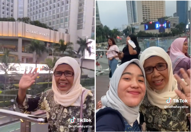 Momen Ibu dan Anak Jalan-Jalan ke Jakarta Ini Bikin Haru, Begini Kisah Dibaliknya | merdeka.com