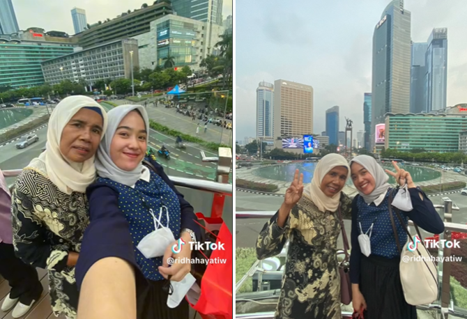 Momen Ibu dan Anak Jalan-Jalan ke Jakarta Ini Bikin Haru, Begini Kisah Dibaliknya | merdeka.com