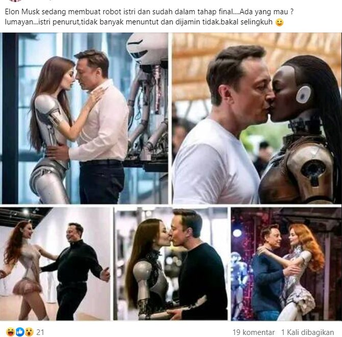 CEK FAKTA: Hoaks Elon Musk Produksi Istri dari Robot | merdeka.com