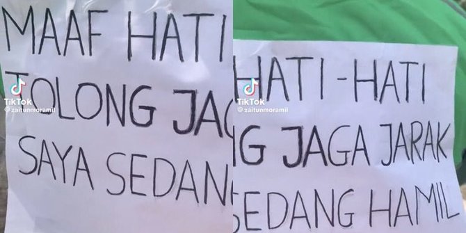 Tetap Kerja saat Hamil Besar, Perjuangan Driver Ojol Wanita Ini Bikin ...