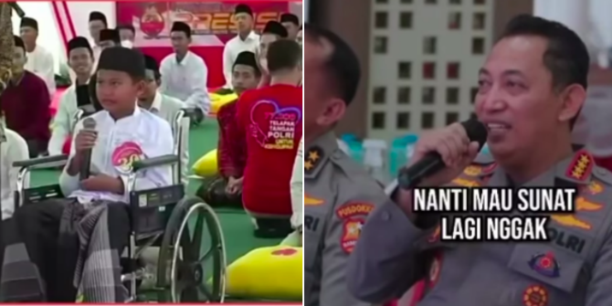 Lucu, Bocah di Sunat Terima Kasih Jenderal, Kapolri Mau Di Sunat Lagi ...