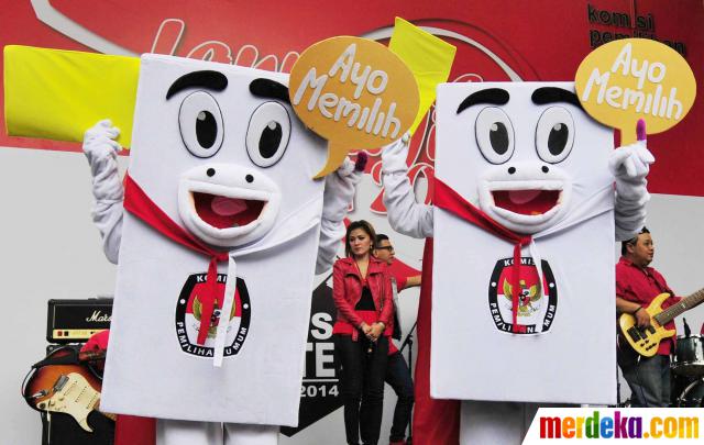 Foto : KPU luncurkan maskot dan jingle Pemilu 2014| merdeka.com Foto : KPU luncurkan maskot dan jingle Pemilu 2014| merdeka.com