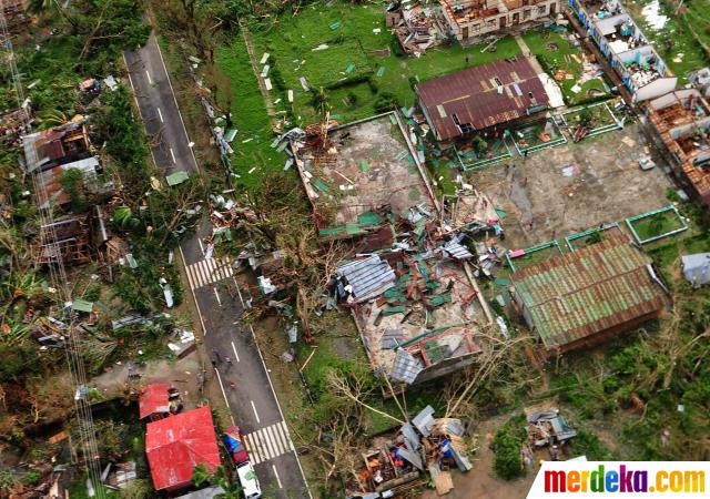 Foto : Yang tersisa dari hantaman dahsyat topan Haiyan di Filipina | merdeka.com