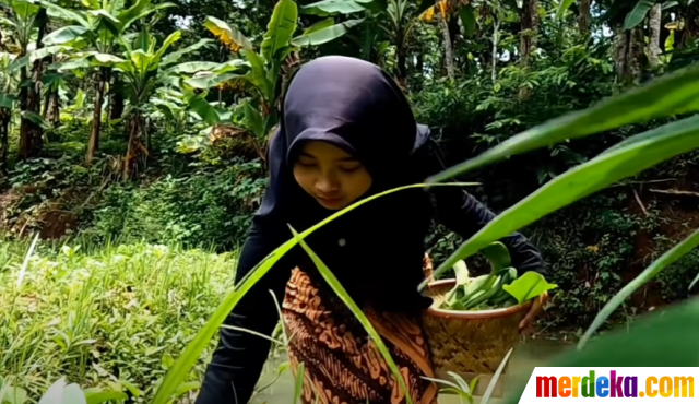 Foto : Hidup Sederhana Tinggal di Kampung, Ini Aktivitas Gadis Desa yang Cantik dan Memesona ...