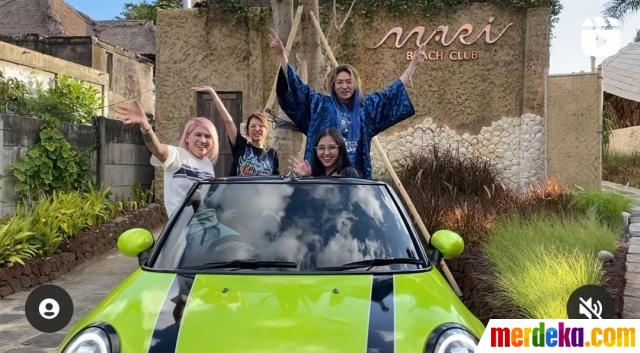 Potret Miyabi Nikmati Liburan di Mari Beach Club Bali Milik Raffi - Wanieta News