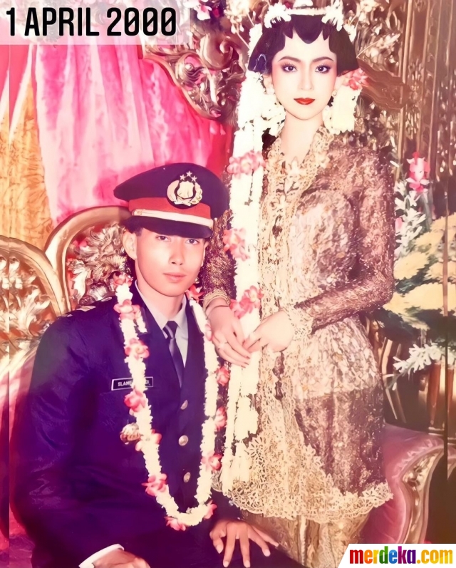 Foto : Potret Lawas Ibu Kombes Cantik Heni Tania saat Pengantin, Resepsi Modal Rp10 Juta ...