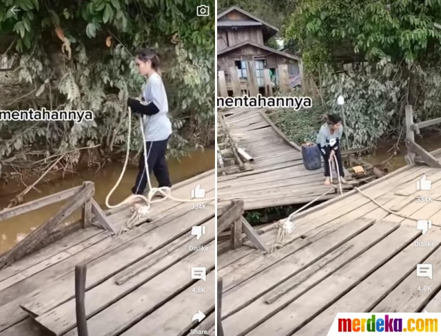 Foto : Pesona Gadis Dayak Pekerja Keras, Tak Kenal Gengsi! | merdeka.com