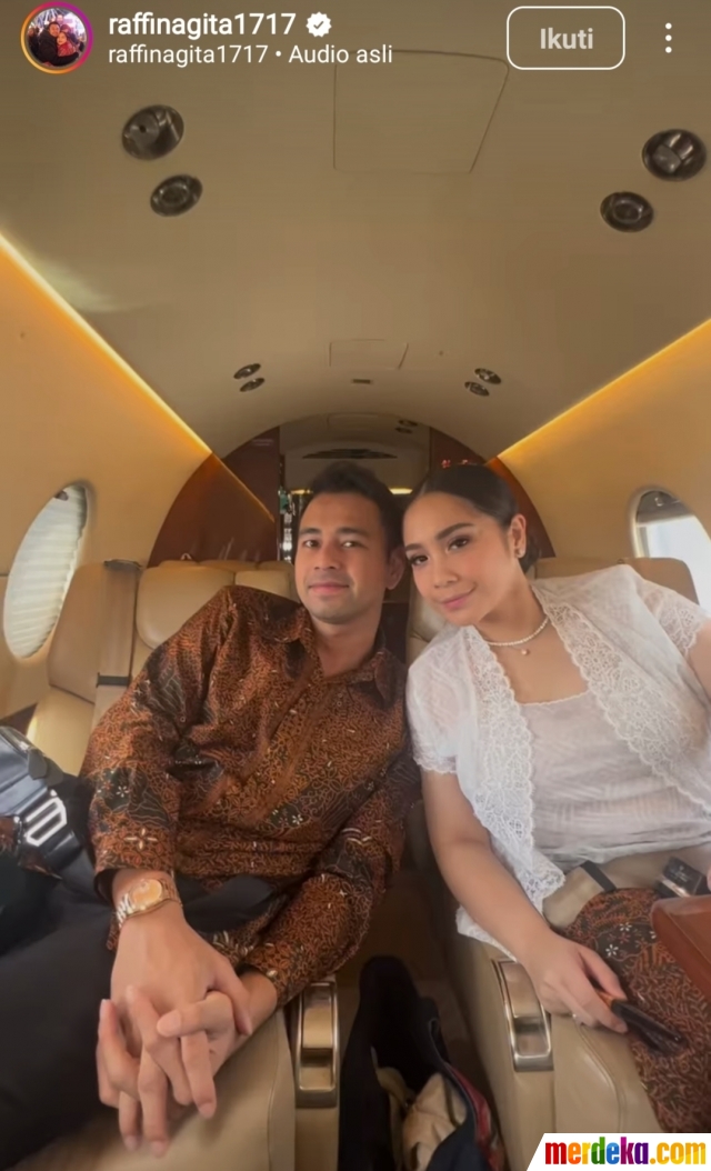 Foto : Naik Jet Pribadi, Ini Potret Raffi Nagita ke Acara Ngunduh Mantu Kaesang dan Erina ...
