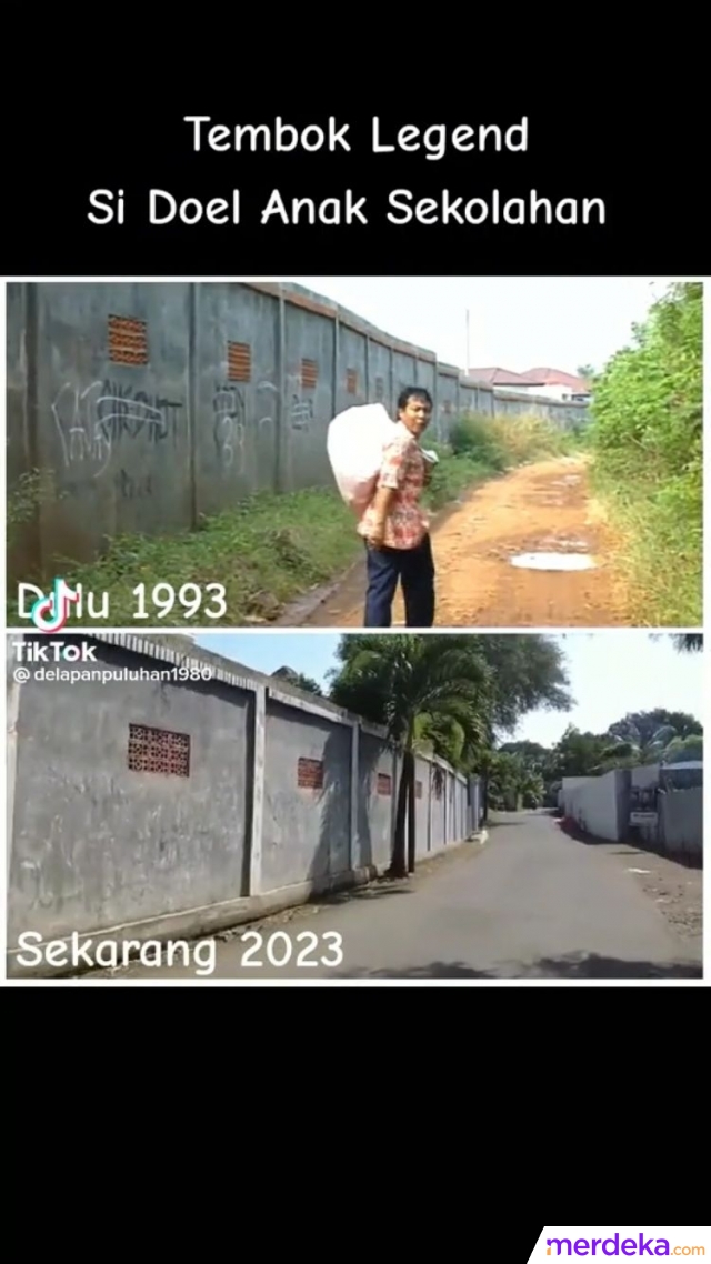 Foto : Nostalgia, Intip Potret Dulu vs Kini Tempat Legendaris di Film Si Doel Anak Sekolahan ...