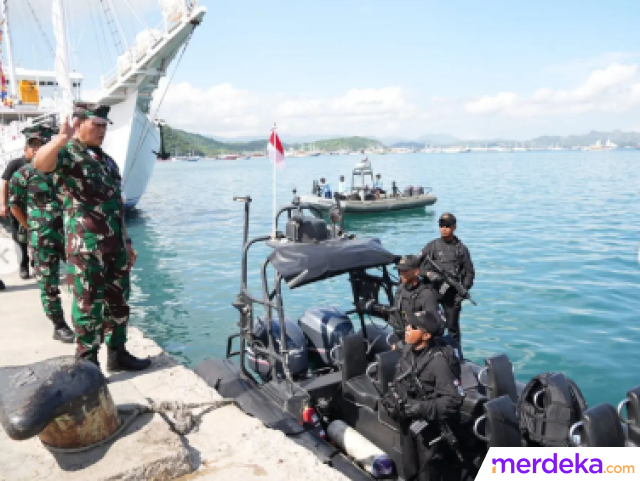 Foto : Potret Ketangguhan Tim Denjaka TNI AL, Siaga Amankan Laut di KTT ASEAN 2023 | merdeka.com