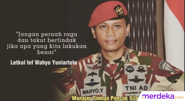 Foto : Sosok Sangar Letkol TNI Wahyu, Perwira Kopassus Pasang Badan ...