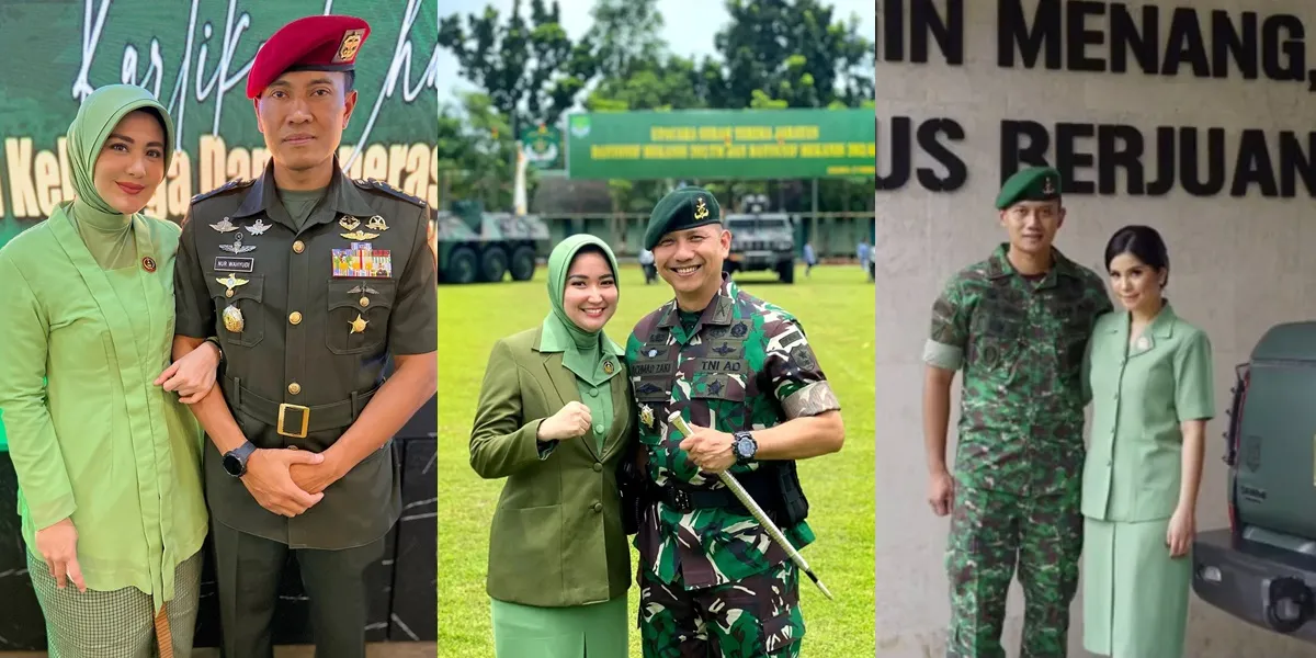 6 Seleb Jadi Istri TNI - Cantik Pakai Seragam Ibu Persit, Ayu Ting Ting Bentar Lagi Nyusul ...