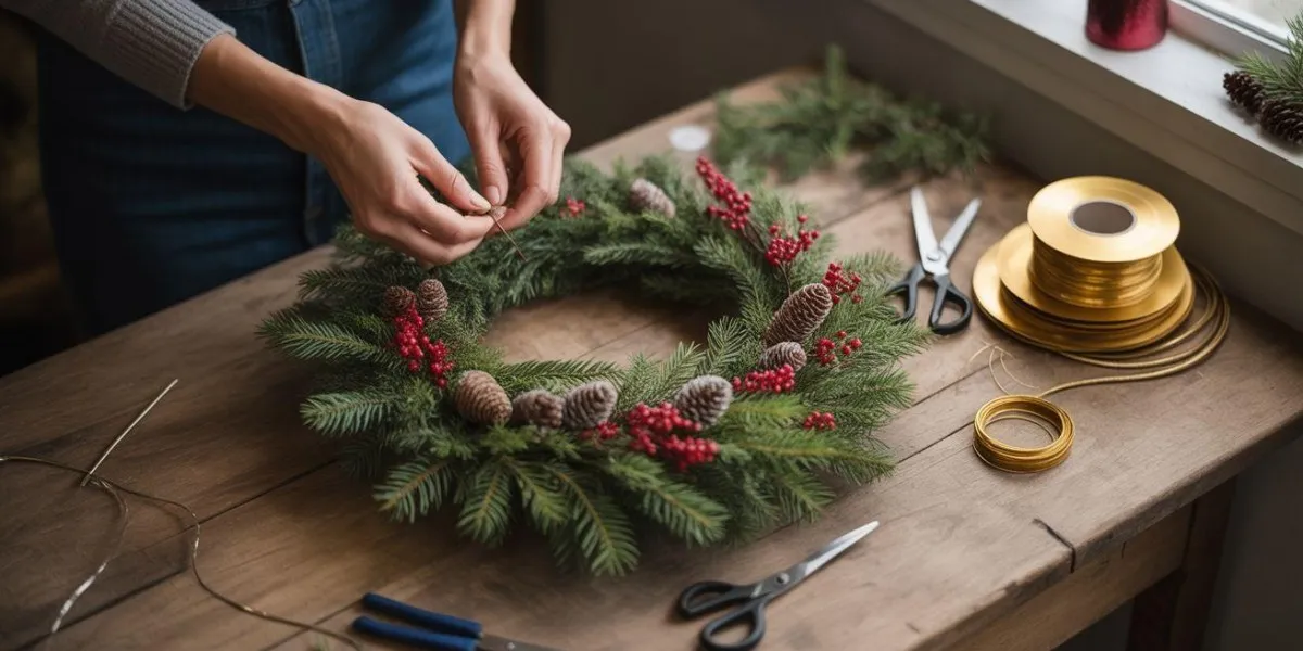 7 Langkah Membuat Christmas Wreath DIY Modal Rp 75 Ribu, Bisa Jual ...